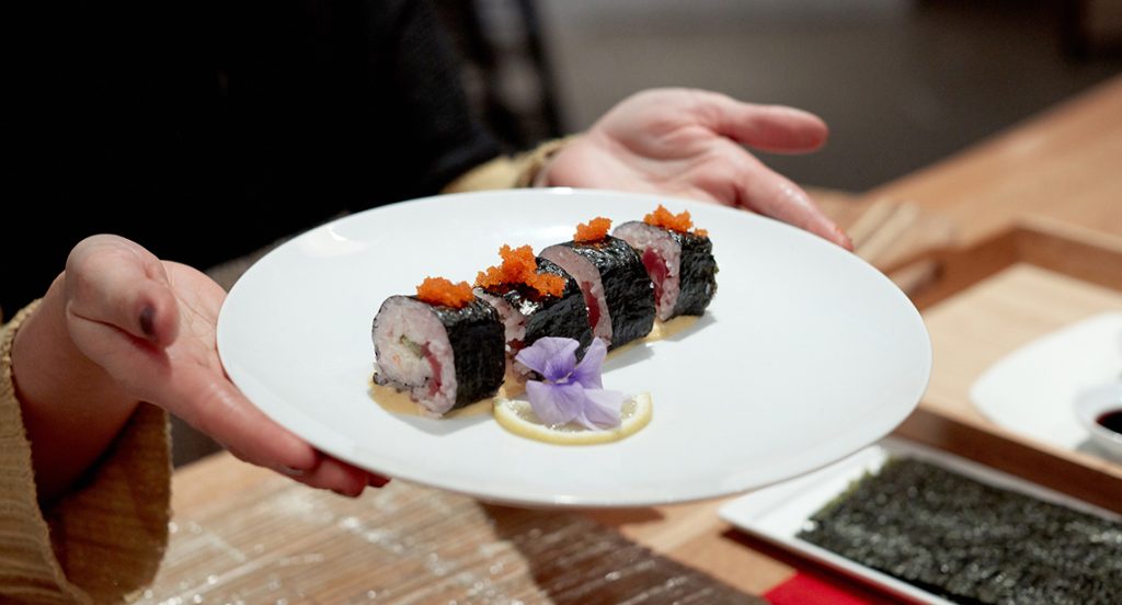 Goro+Gun Puts a DIY Spin on Valentine’s Day with Couple's Sushi Rolling